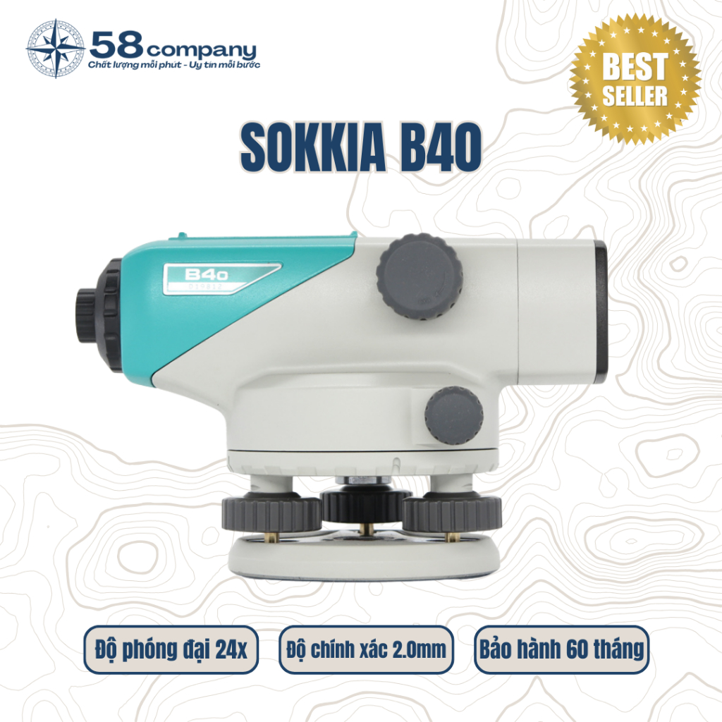 MÁY THỦY BÌNH SOKKIA B40 | CÓ TEM HIỆU CHUẨN THEO QUY ĐỊNH | MÁY BẢO ...