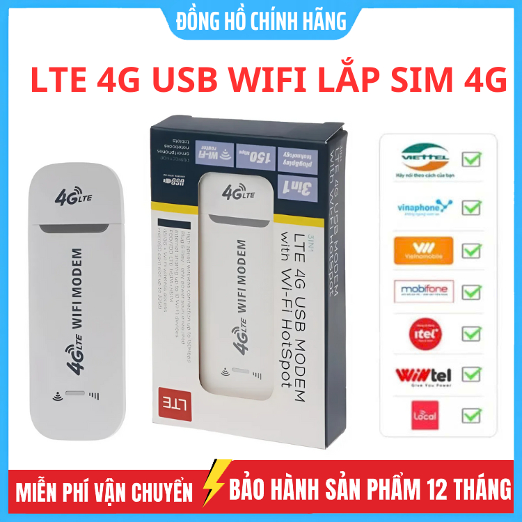 Bộ phát sóng wifi từ sim 4G , LTE 4G USB Modem , USB phát Wifi từ Sim ...