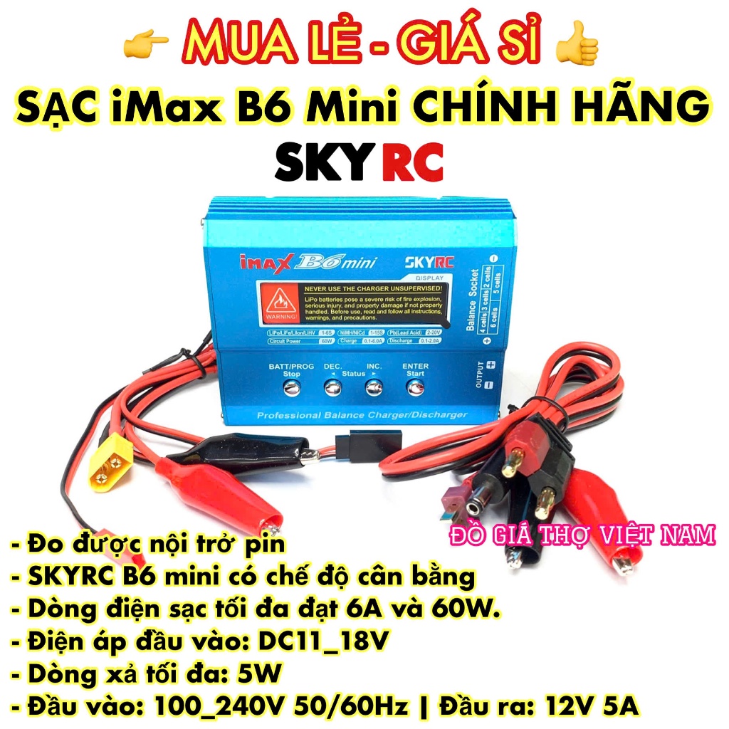 [ĐGTVN] Sạc iMAX B6 Mini SKY RC (Mini) | Shopee Việt Nam