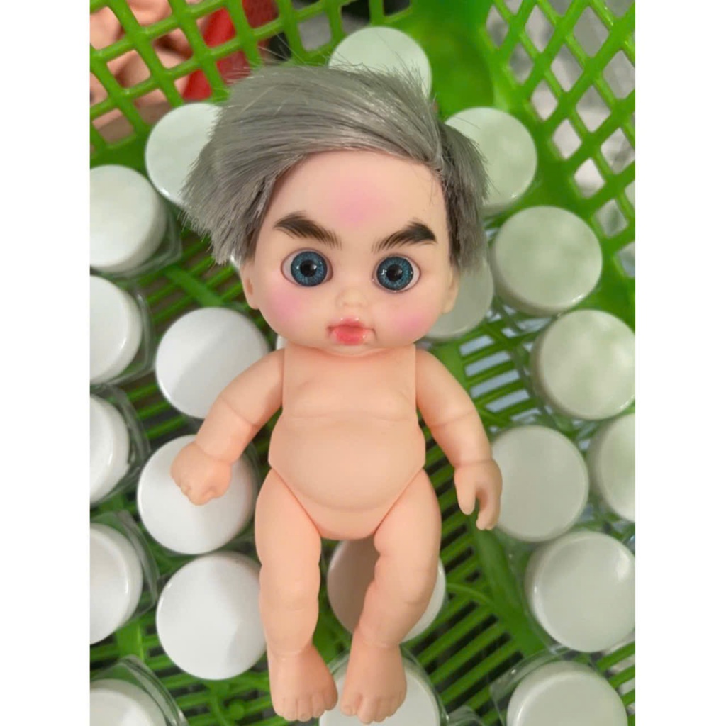 Búp Bê bé trai 5inch đã make up ( Nhựa nguyên sinh ) Slicon Mềm Baby ...