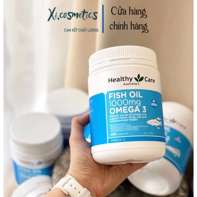 Viên uống dầu cá Omega 3 Healthy Care Fish Oil 400 viên | Shopee Việt Nam