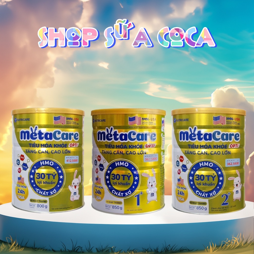 Sữa bột Metacare Opti 0+1+2+ 850gr Mẫu mới date mới | Shopee Việt Nam