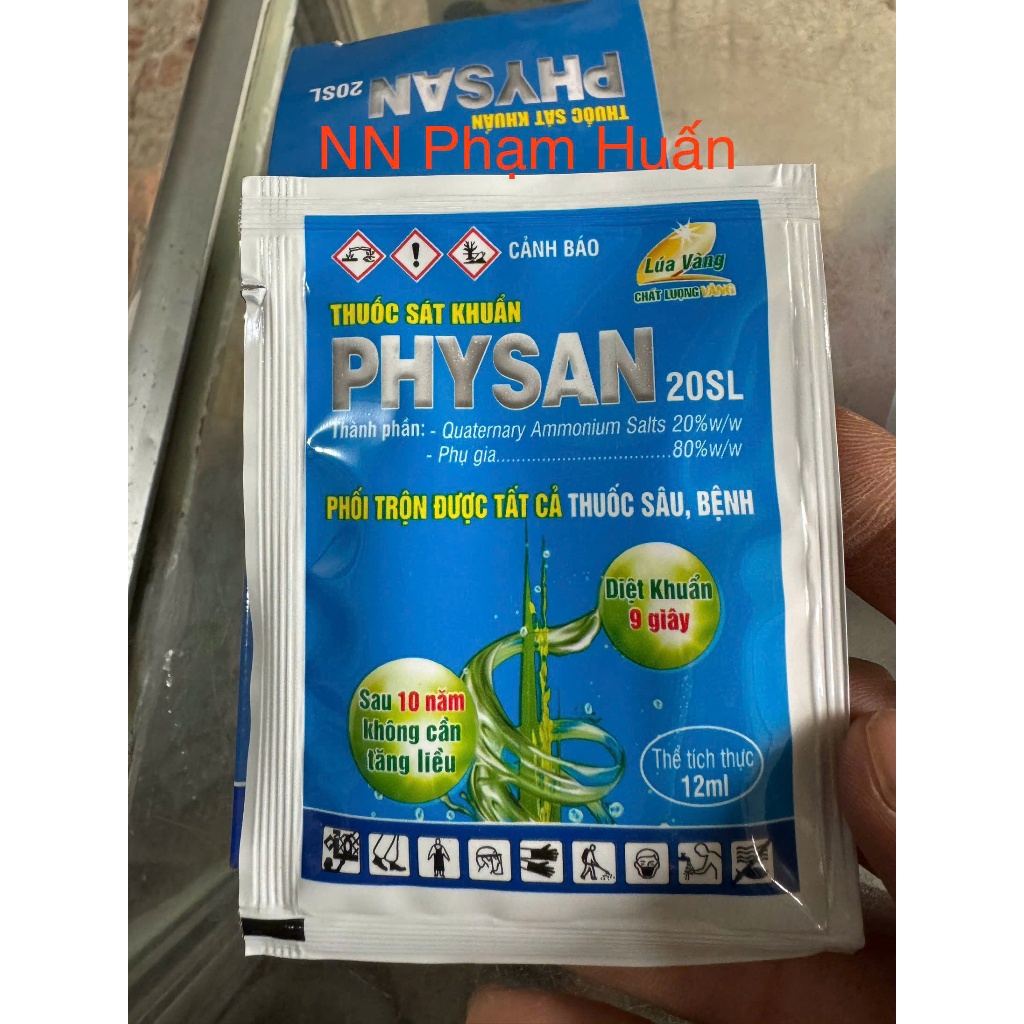 Sát khuẩn Physan 20SL (gói 12ml) diệt nấm thối nhũn cho hoa Lan & các ...