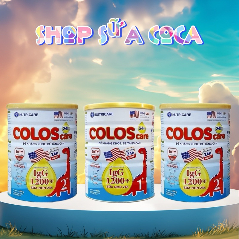 Sữa bột Nutricare Colos Care 0+1+2+ 800gr Mẫu mới date mới | Shopee Việt Nam