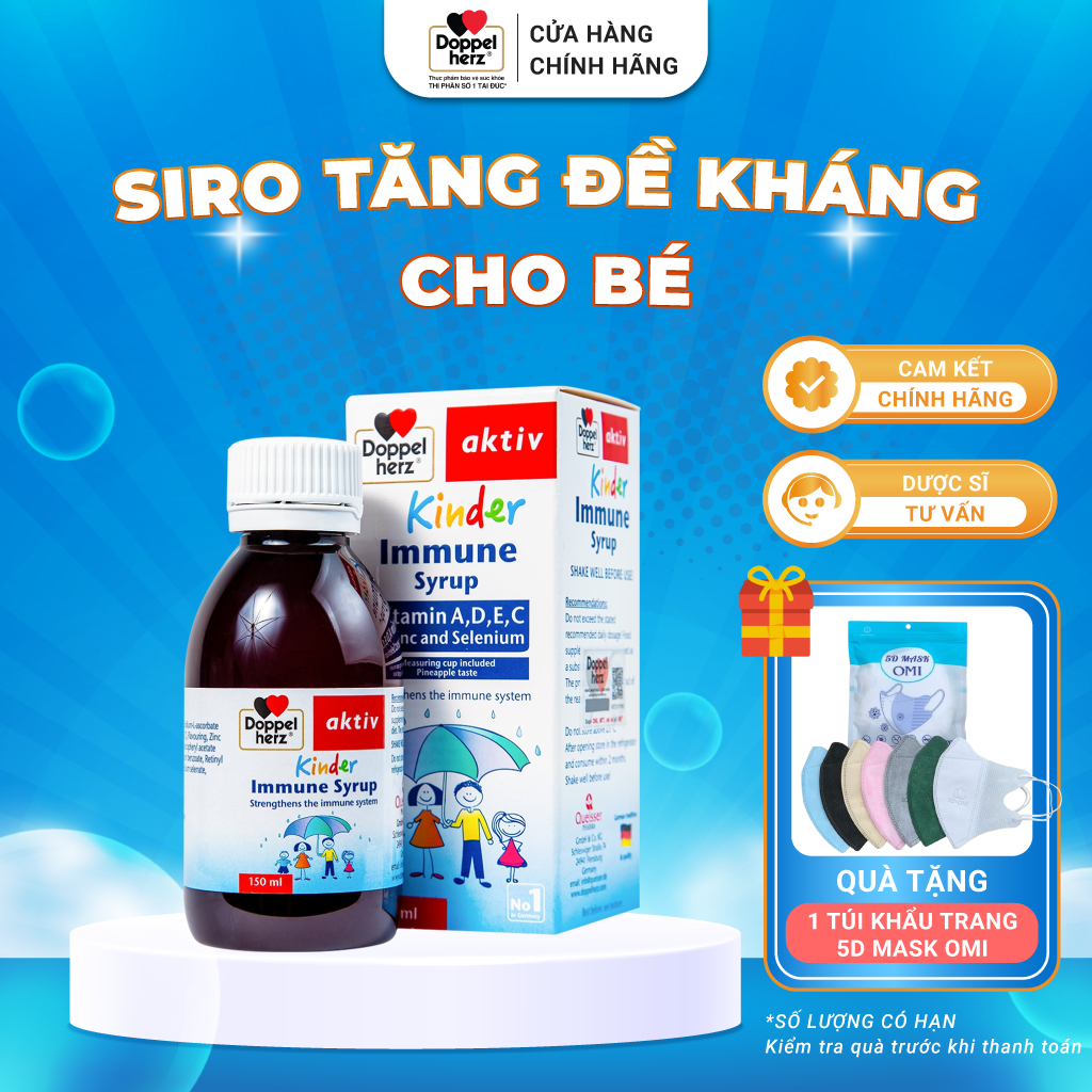 Siro Tăng Sức Đề Kháng Cho Bé Doppelherz Aktiv Kinder Immune Syrup Giúp ...