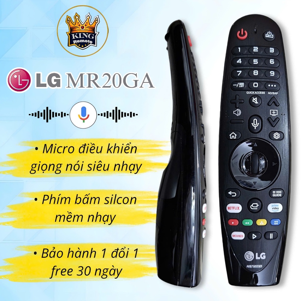 Điều khiển giọng nói tivi LG MR20GA magic remote dùng cho tivi đời 2017 ...
