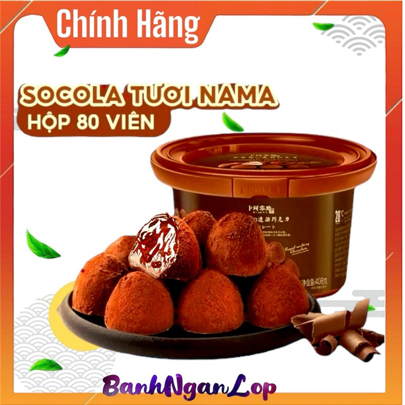 Socola Nama, Socola Tươi Công Thức Nhật Đắng Nhẹ Ít Ngọt Phủ Bột Cacao ...