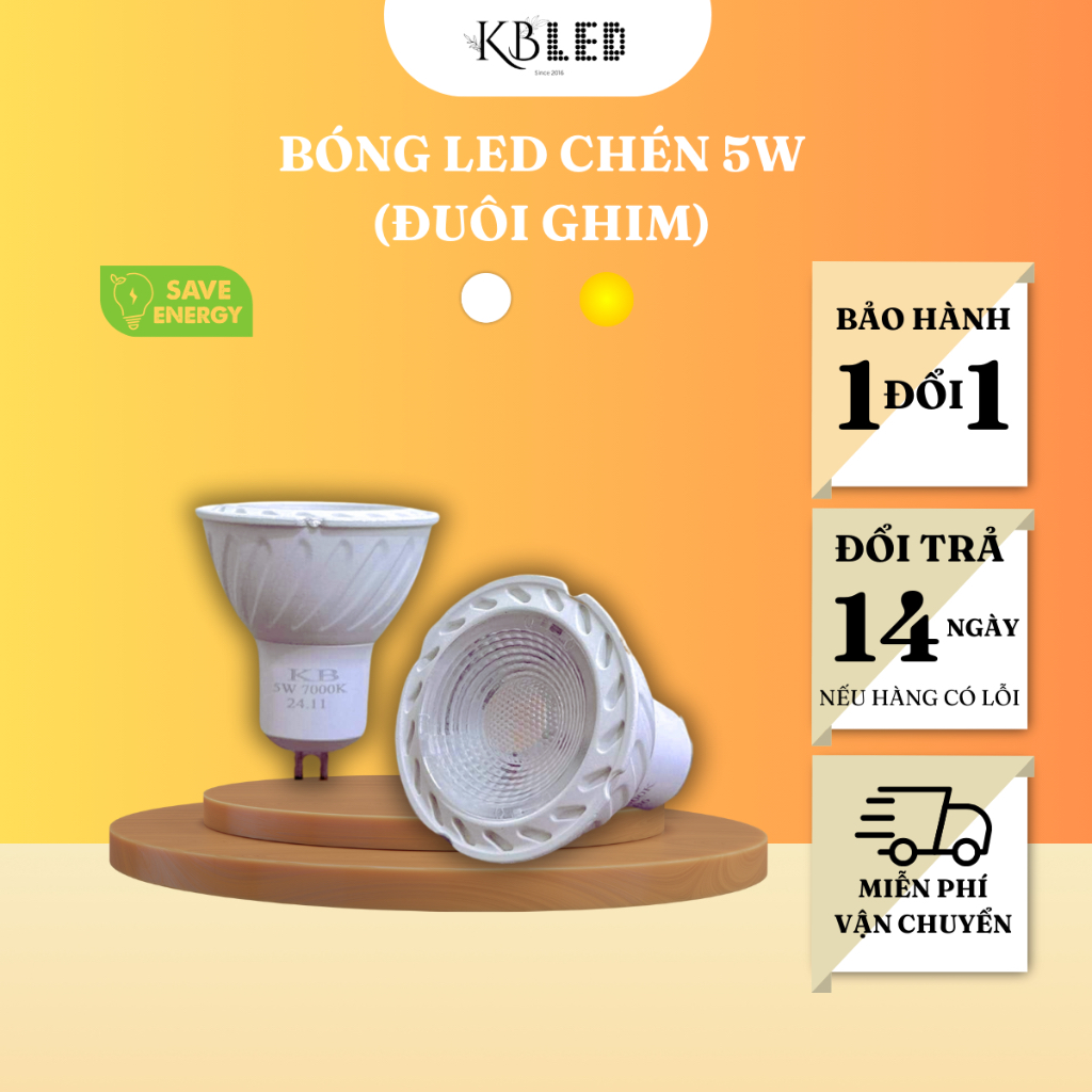 Đèn led chén cob 5w G5.3 Gu10 Mr16 220V | Shopee Việt Nam