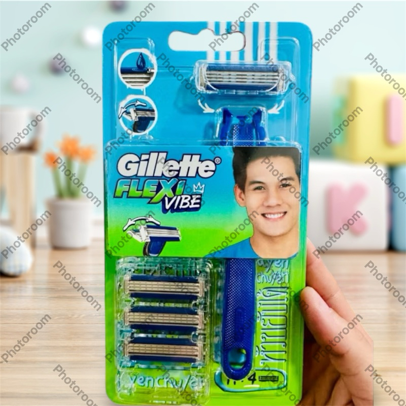 Dao Cạo Râu Gillette Flexi Vibe Hộp 1 Cán Dao Và 4 Lưỡi | Shopee Việt Nam