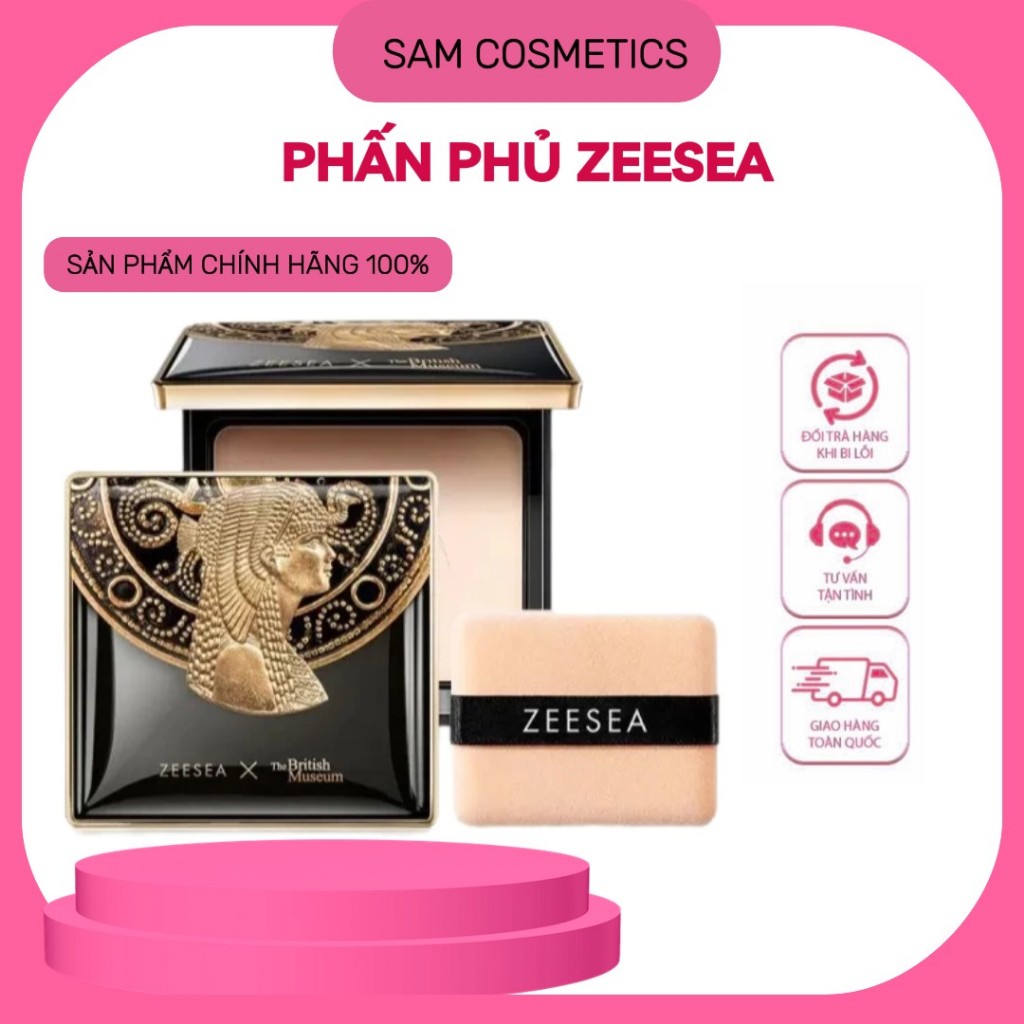[ZEESEA] Phấn phủ ZEESEA dạng nén kiềm dầu chống thấm nước lớp phủ mịn bảo vệ da phiên bản Nữ ...