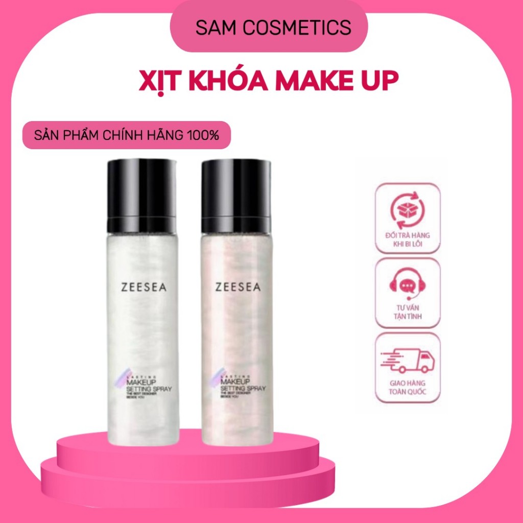 [ZEESEA] Xịt khóa nền trang điểm ZEESEA dạng phun sương ánh nhũ, xịt khóa cố định nền hoàn hảo ...