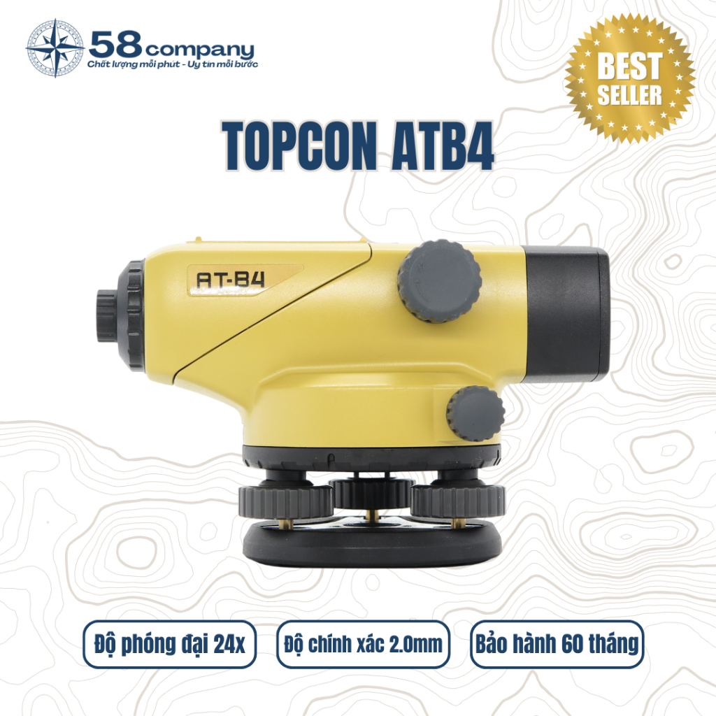 MÁY THUỶ BÌNH TOPCON ATB4 | ĐÃ KIỂM ĐỊNH - DÁN TEM | BẢO HÀNH 5 NĂM ...
