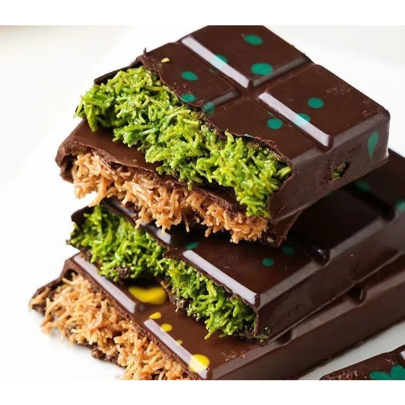 SOCOLA PHONG CÁCH DUBAI, CHOCOLATE NHÂN SỢI KATAIFI THANH 60G - LẶT VẶT ...