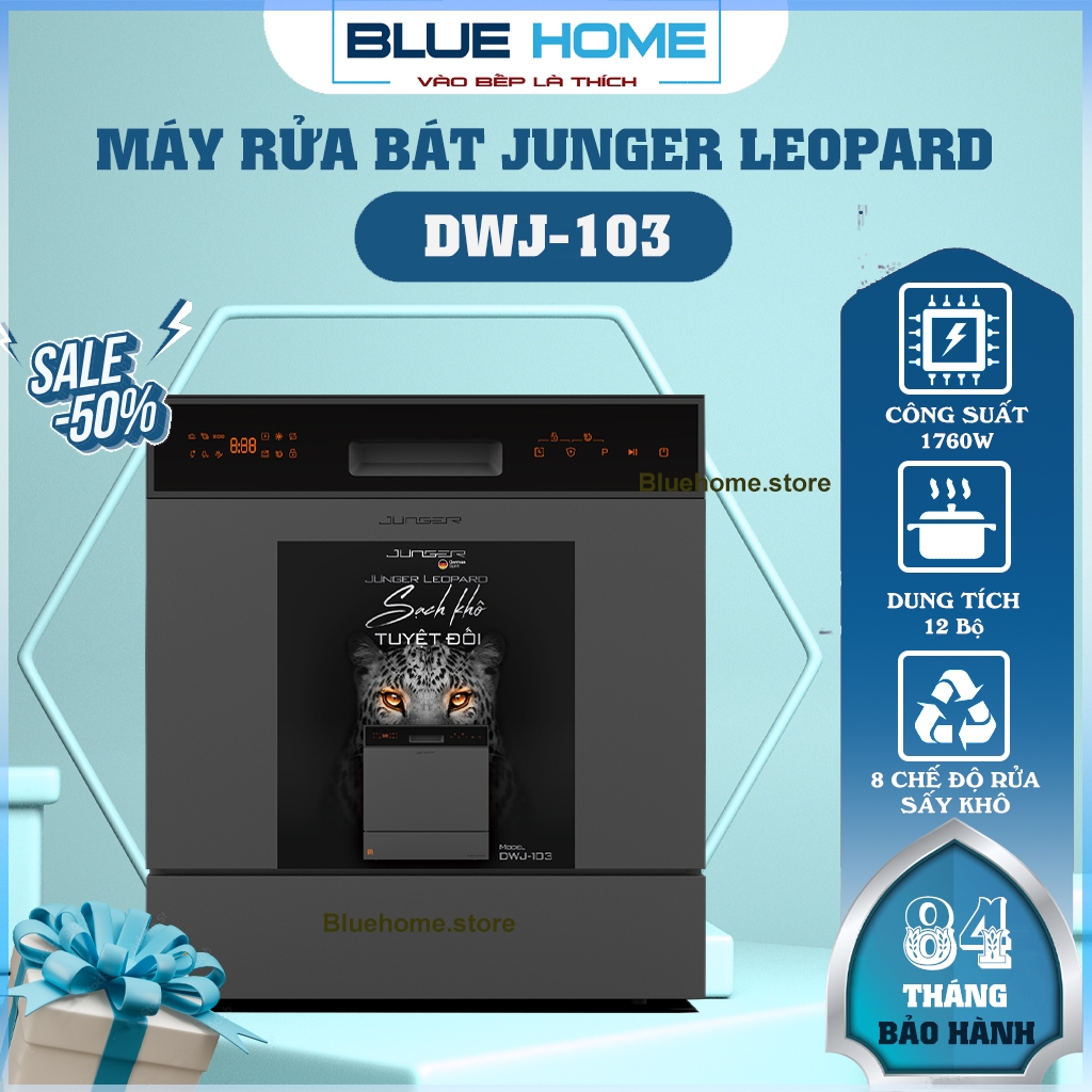 [Miễn Phí Lắp Đặt] Máy Rửa Bát Junger Leopard DWJ-103, 8 Chế Độ Rửa ...