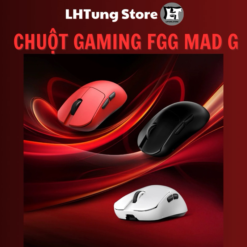 [SẴN GIAO] Chuột không dây FGG MAD G | MAD G MAX | PAW3395 | 8K Polling ...