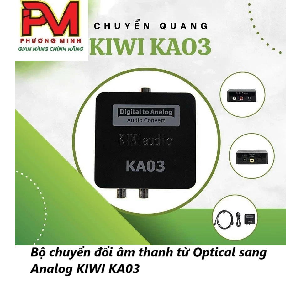 Bộ chuyển đổi âm thanh từ Optical sang Analog KIWI KA03 - Hàng chuẩn ...