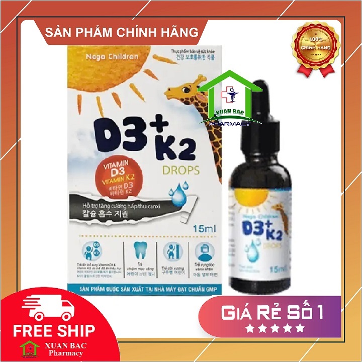 d3 k2 dạng nhỏ giọt d3 k2 nagara bổ sung vitamin d3 k2 cho trẻ sơ sinh tăng cường hấp thu canxi ...