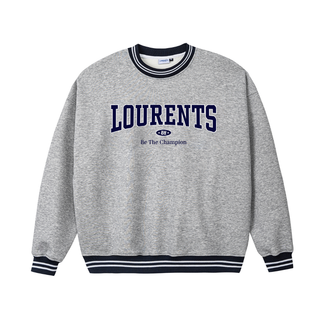 Áo Sweater Local Brand Lourents Unisex Thêu Xù Phối Bo - SWT05 | Shopee ...