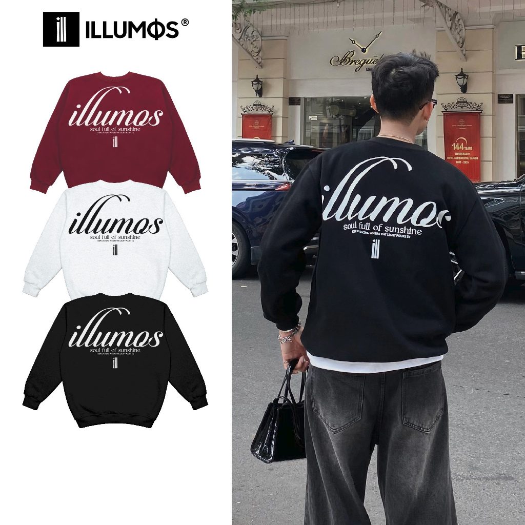 Áo Sweater ILLUMOS Signature- Áo Sweater Nỉ Bông Cotton Premium Form ...
