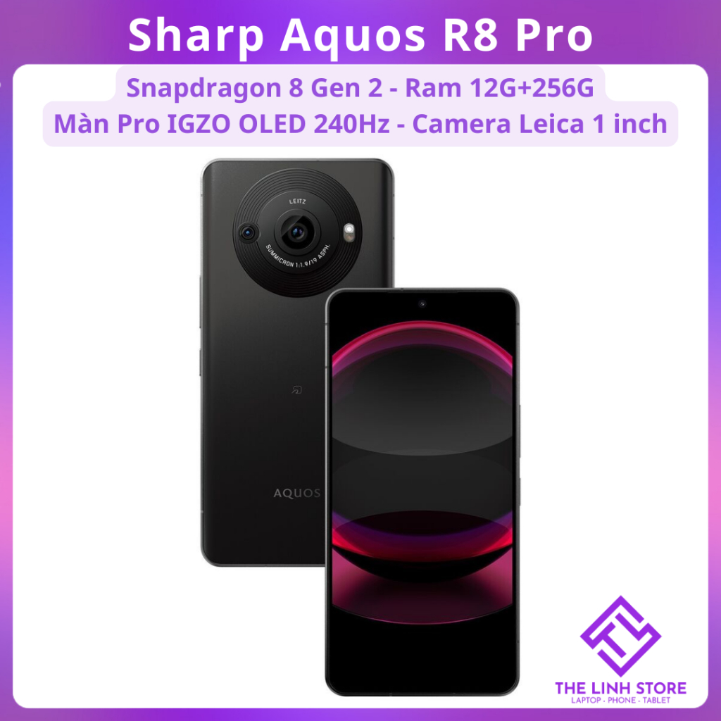Điện thoại Sharp Aquos R8 Pro - Snapdragon 8 Gen 2 màn hình Pro IGZO OLED 240Hz | Shopee Việt Nam