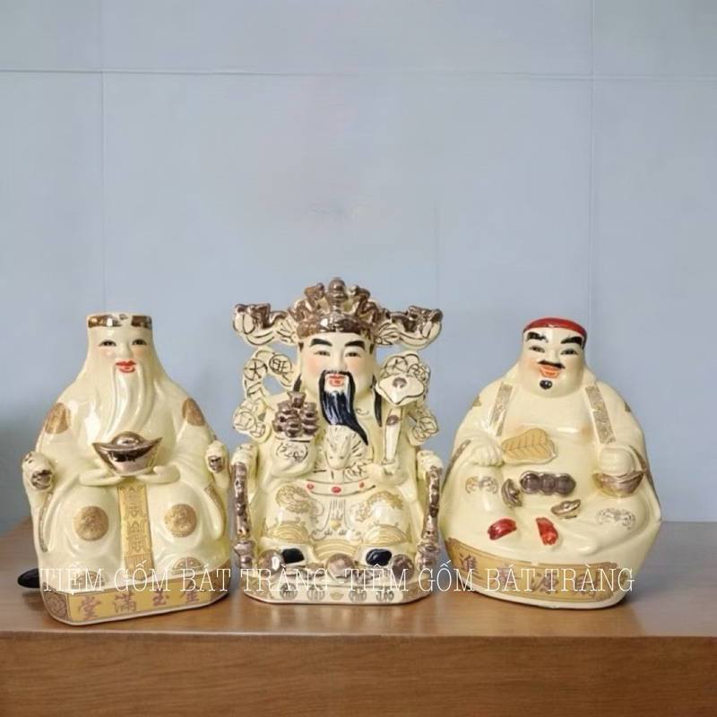 Tượng Thần Tài Thổ Men Vàng Ngà, Tượng Ông Thần phát màu vàng ngà ...