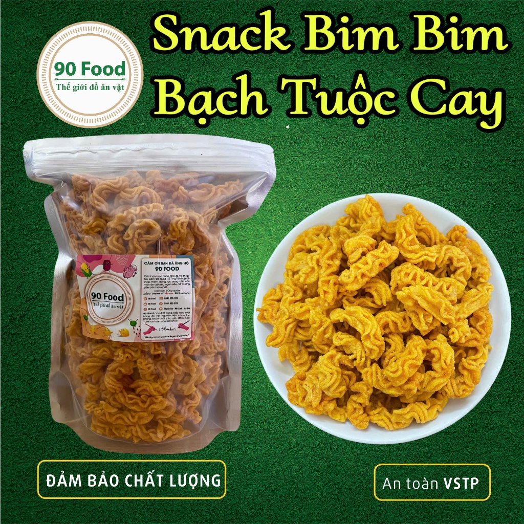 Snack Bim Bim Bạch Tuộc Nướng Cay 90 Food | Shopee Việt Nam