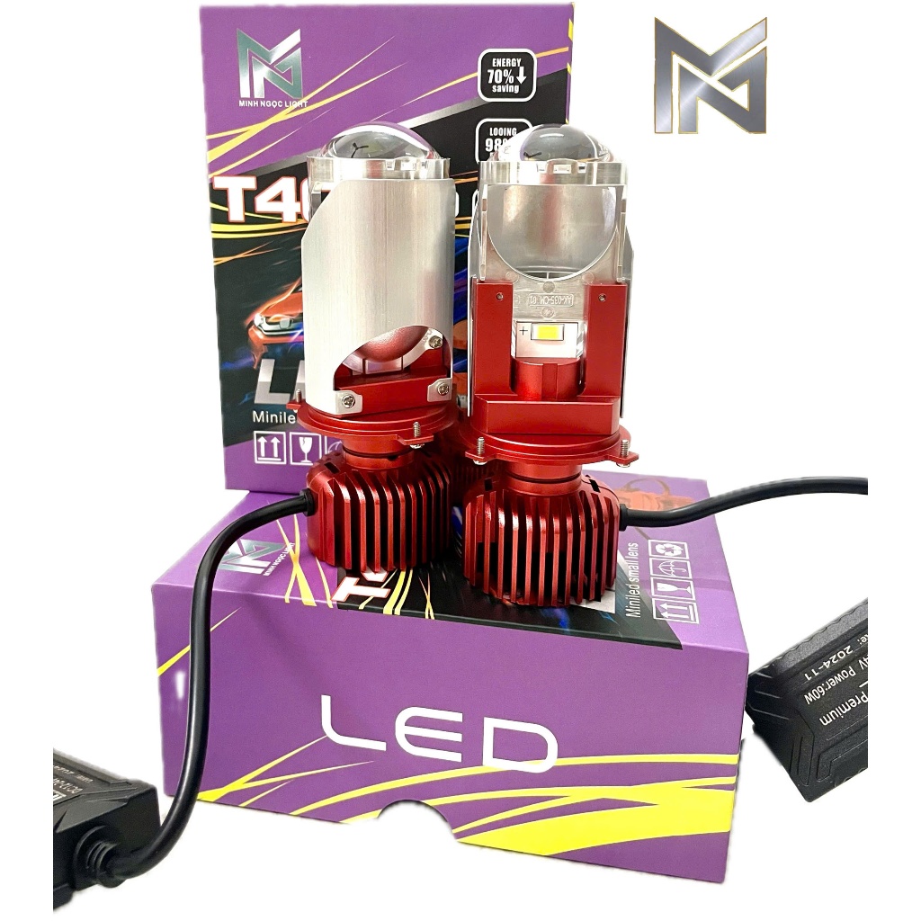 ĐÈN PHA LED T40 -PREMIUM- BH 24 Tháng ! Đèn Pha Bi Cầu Mini | Shopee ...