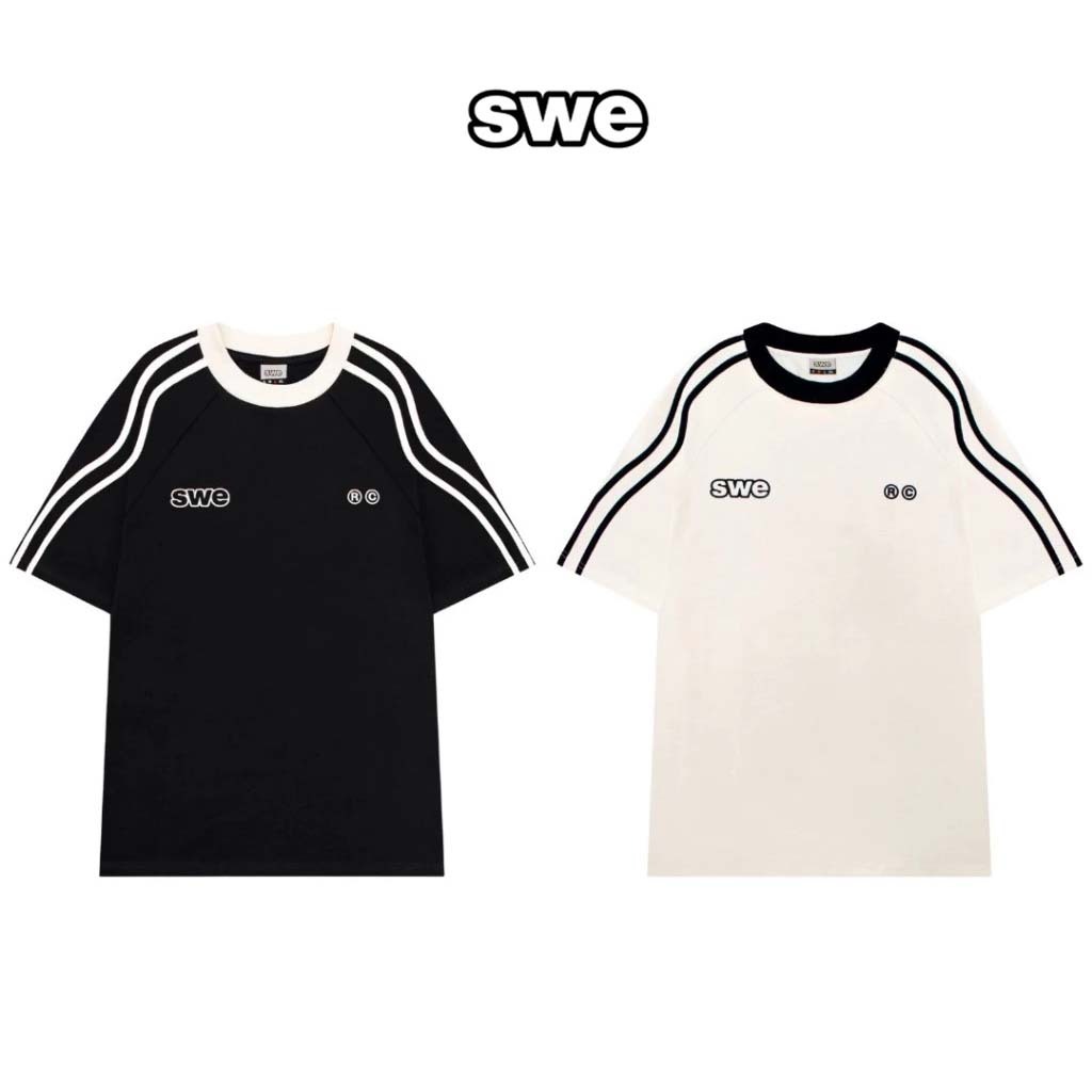 [LOCAL BRAND] Áo thun Swe Wavelines Tee tay lỡ, form rộng vải Cotton ...