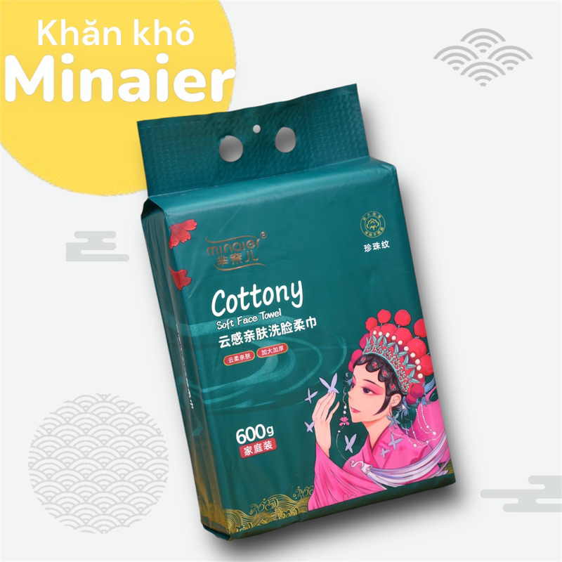 Khăn mặt Minaier Dùng 1 lần gói 600g (Mới nhất) | Shopee Việt Nam