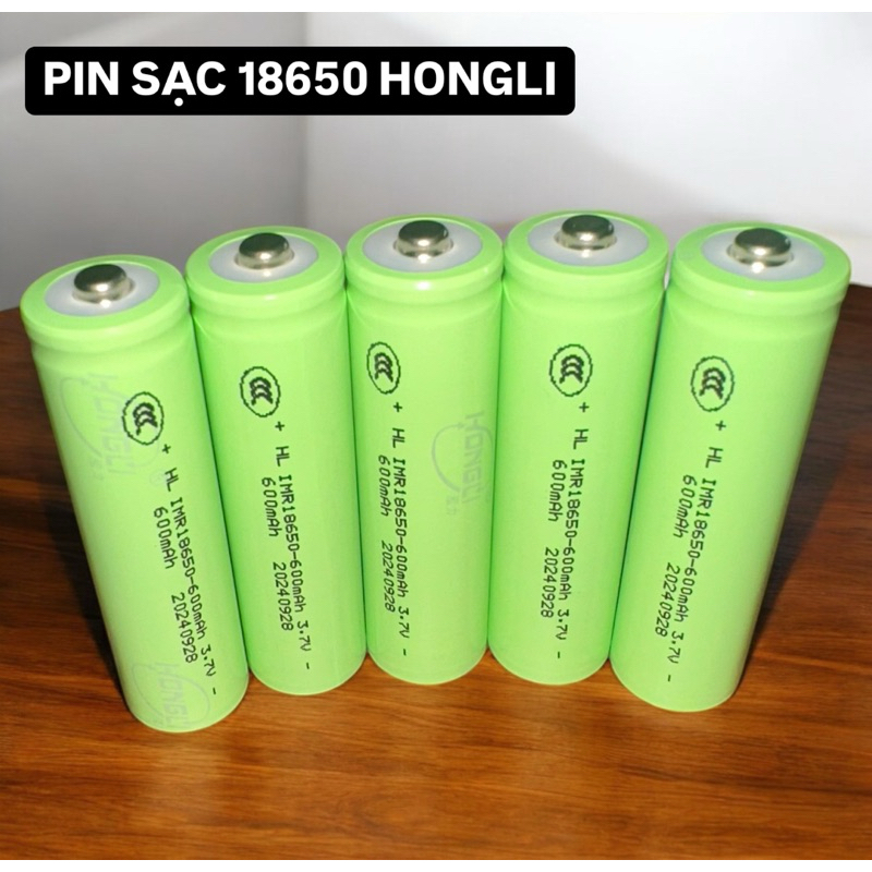 Pin Sạc HongLi 18650, pin 18650 rẻ, 3.7v dùng cho đèn pin, loa đài ...