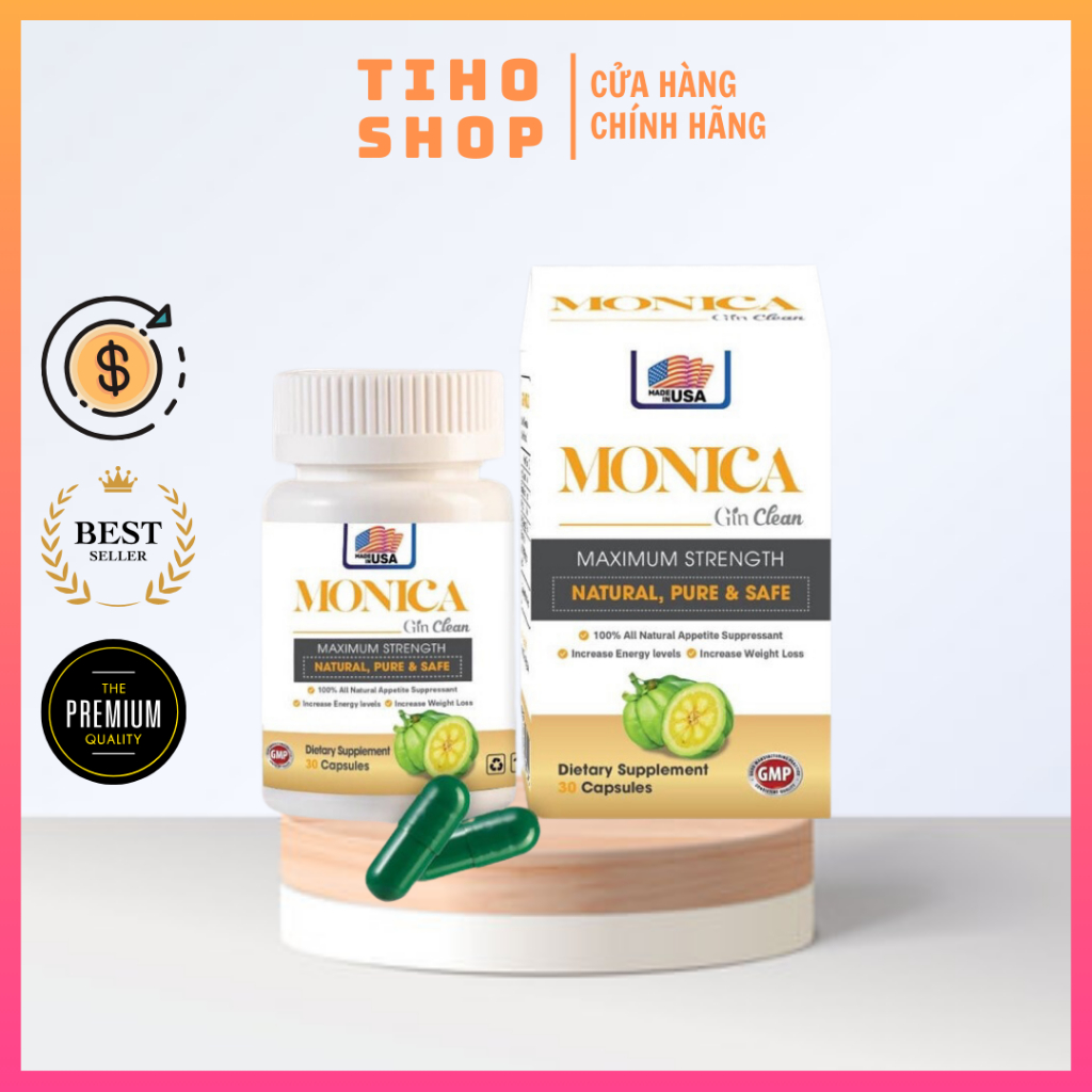Viên Uống Hỗ Trợ Đốt Mỡ, Siết Cơ Gin Clean Mỹ Monica - Hộp 30 Viên | Shopee Việt Nam
