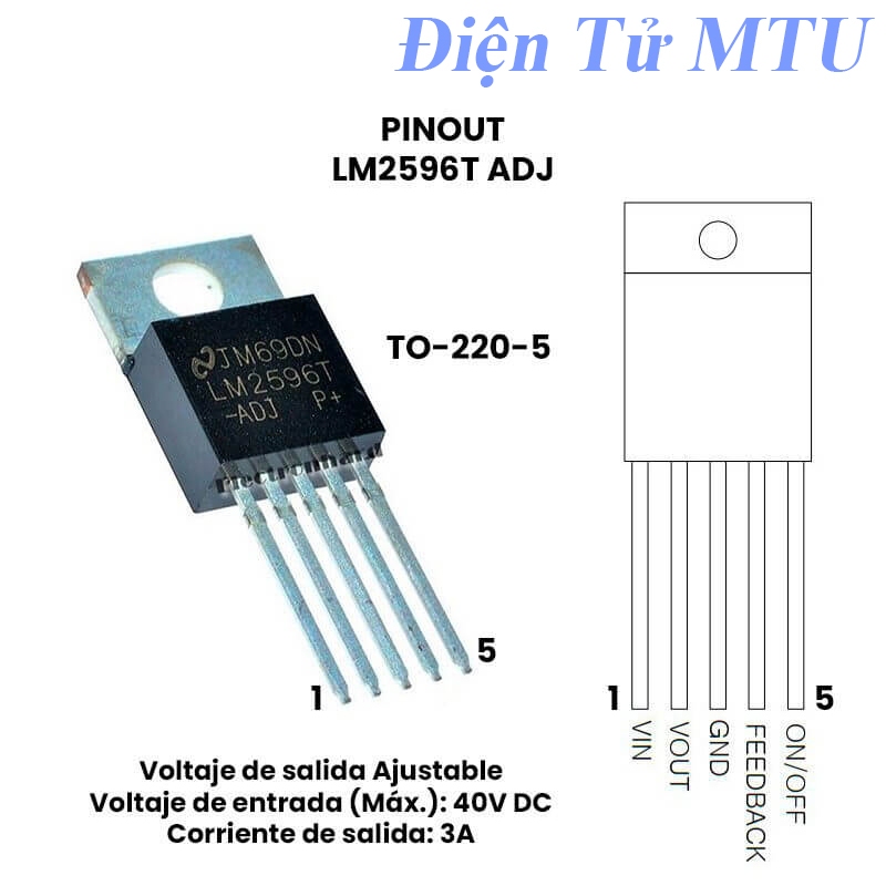 IC Nguồn LM2596T LM2576T 3.3V 5V 12V ADJ TO-220 TO-263 | Shopee Việt Nam