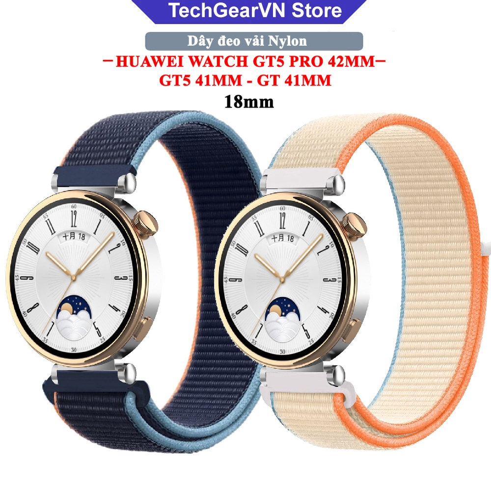 Dây đeo vải Nylon Huawei Watch GT4 41mm,GT5 41MM, GT5 PRO 42MM (18MM ...