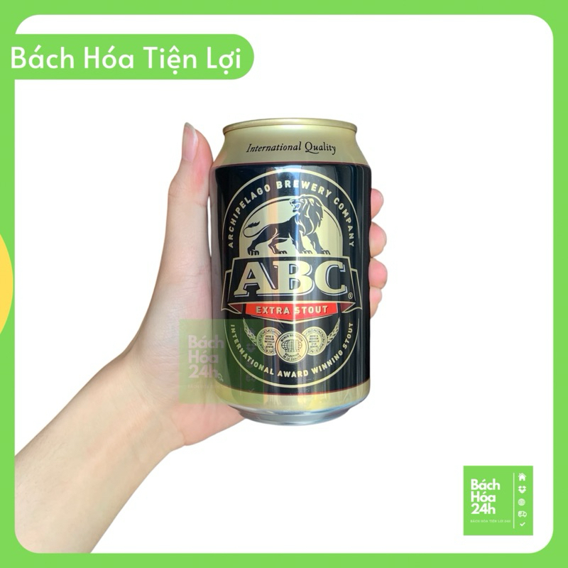 Combo 5 Lon Bia Đen ABC Campuchia - Lon 330ml 8% - ABC EXTRA STOUT ...