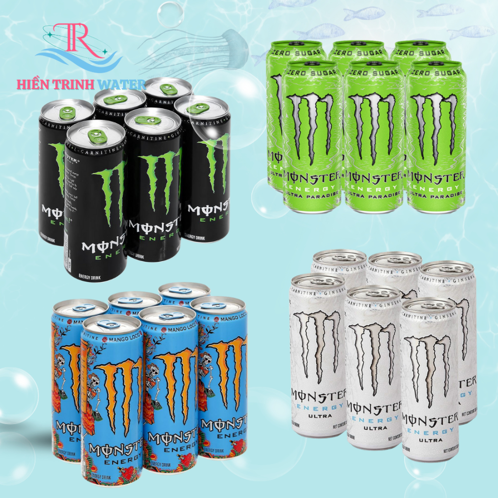 Nước Tăng Lực Monster Energy 355ml (24 Lon)-Monster Energy/ Zero Ultra ...