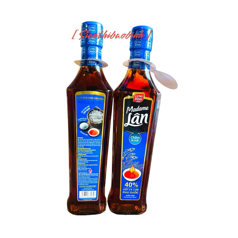 Nước mắm Madame Lân Cốt Cá Cơm Phú Quốc Cung Đình Chai 410ml ( Chai ...