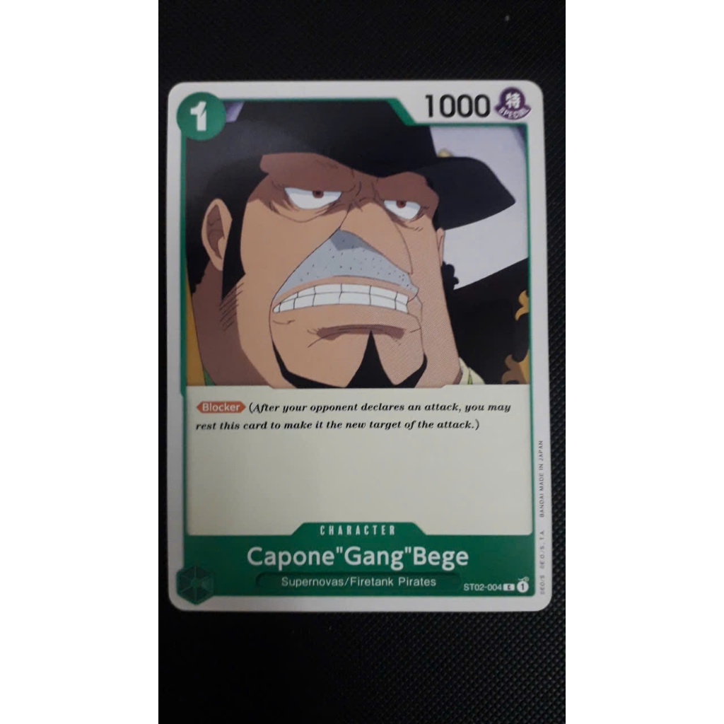 [TNTB] Thẻ bài One Piece TCG ST02-004 - Capone"Gang"Bege - Character - Common | Shopee Việt Nam