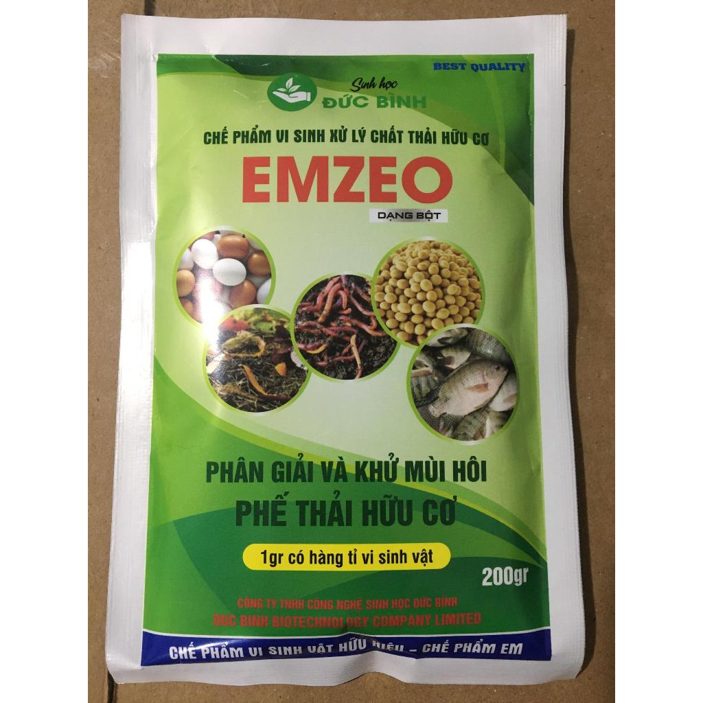 CHẾ PHẨM EMZEO Đức Bình gói 200gr - Men vi sinh dùng để ủ và khử mùi ...