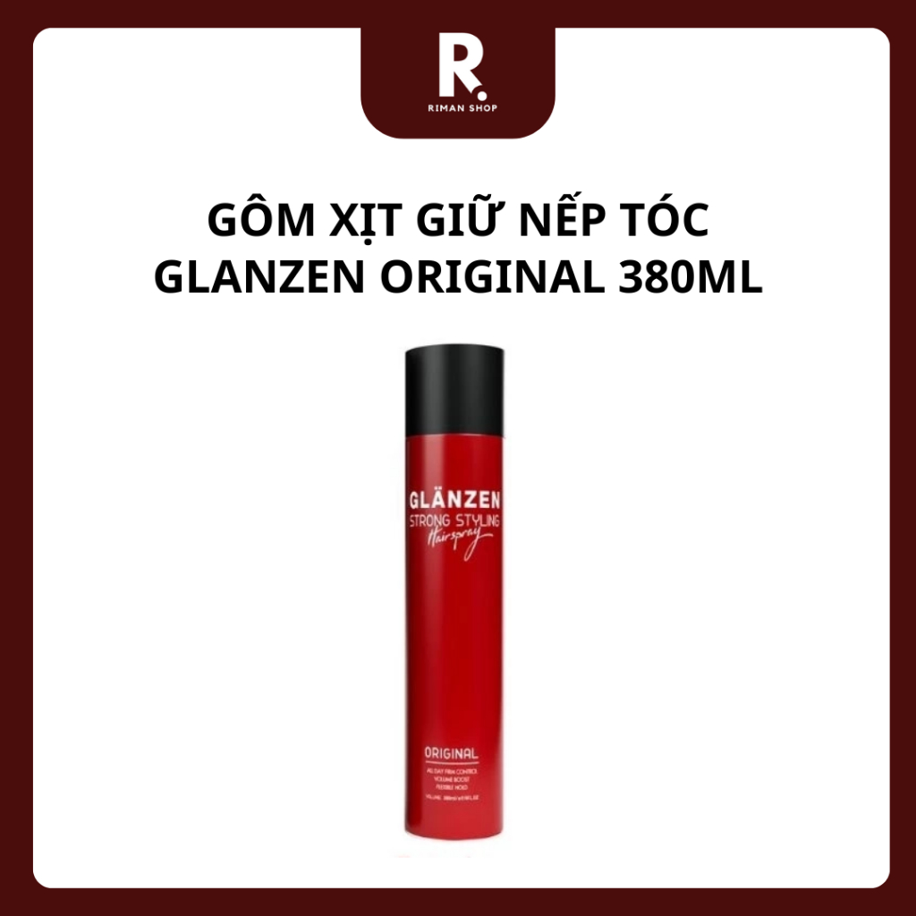 Gôm xịt giữ nếp tóc GLANZEN ORIGINAL 380ML | Shopee Việt Nam
