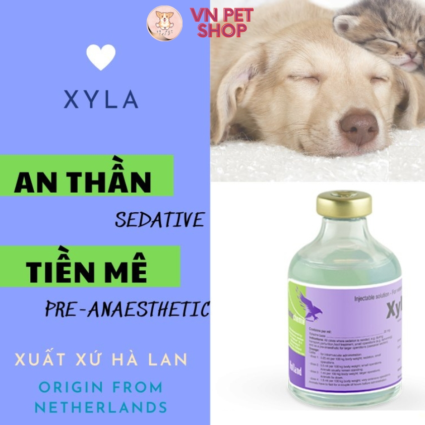 XYLA 2% Interchemie Holland giúp an thần giảm đau cho động vật chai50ml ...