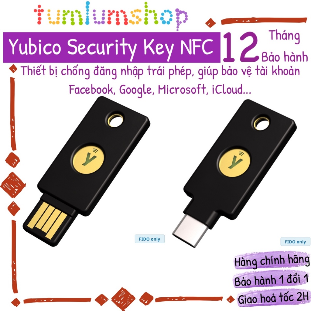Yubico Security Key NFC - Thiết bị xác thực 2 yếu tố phần cứng | Shopee ...