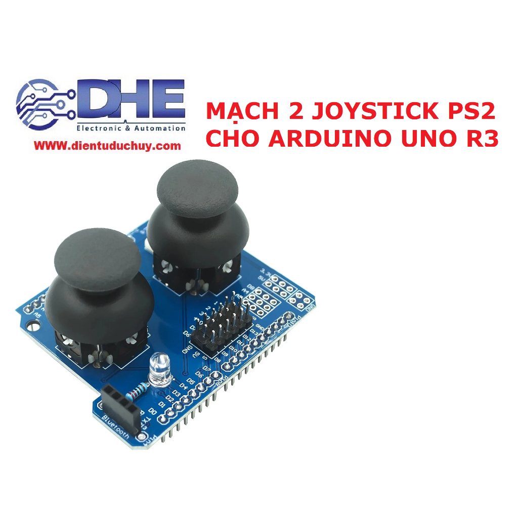 MẠCH 2 JOYSTICK PS2 LẮP VỚI MẠCH ARDUINO UNO R3 | Shopee Việt Nam