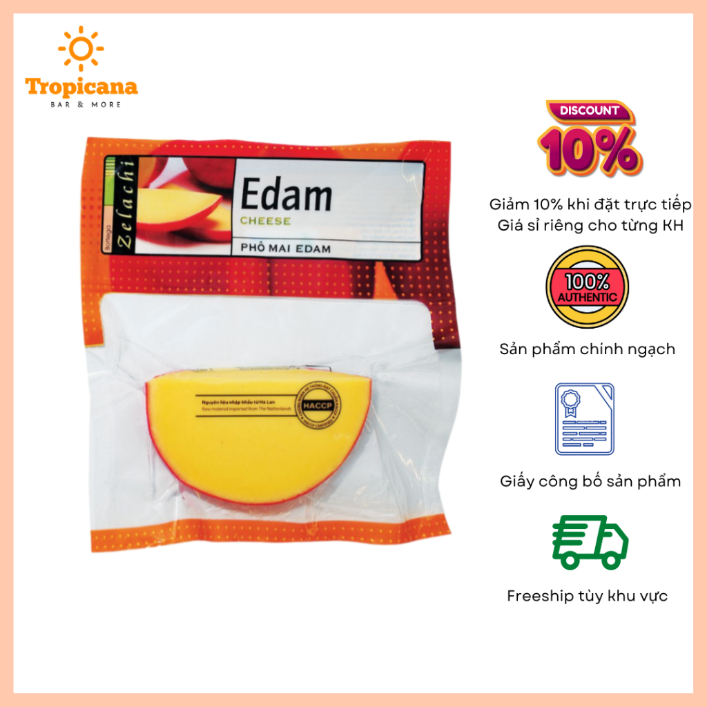 Phô mai Edam Bottega Zelachi 100g | Shopee Việt Nam