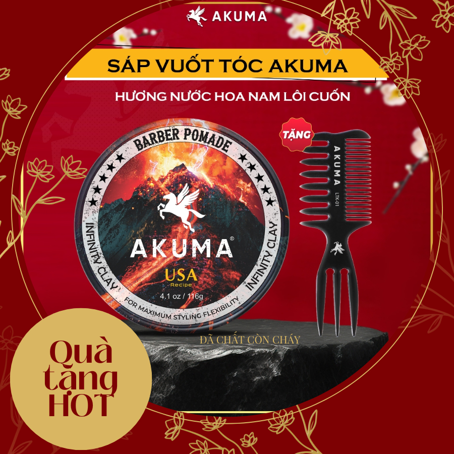 AKUMA Infinity Clay và Royal Pomade Chính Hãng - Sáp Vuốt Tóc Nam 56g ...