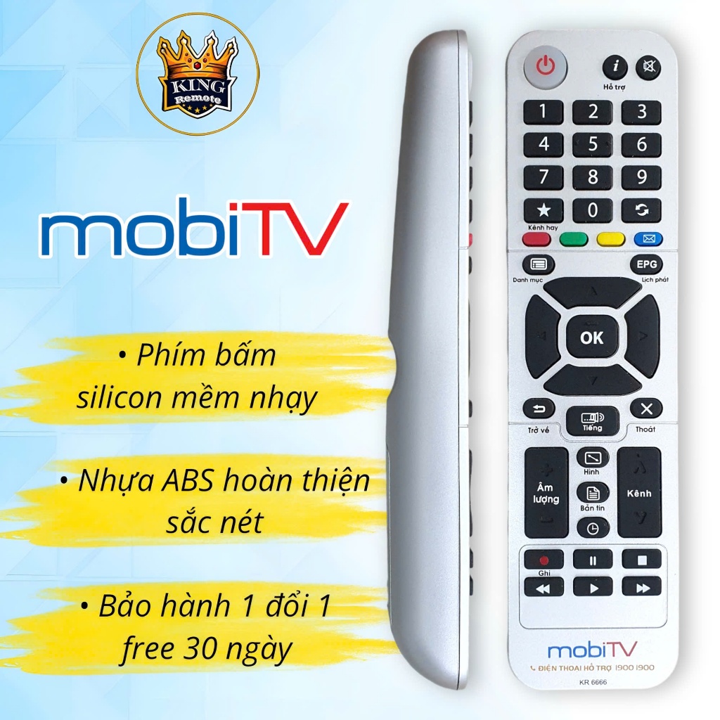 Điều khiển đầu thu truyền hình MOBI TV hàng chính hãng | Shopee Việt Nam