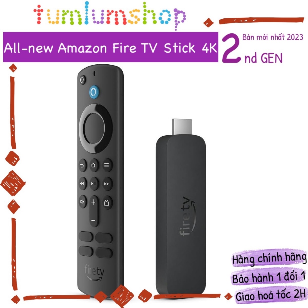 Amazon Fire TV Stick 4K All-new 2023 Gen 2 Android Tv Box bản mới nhất ...