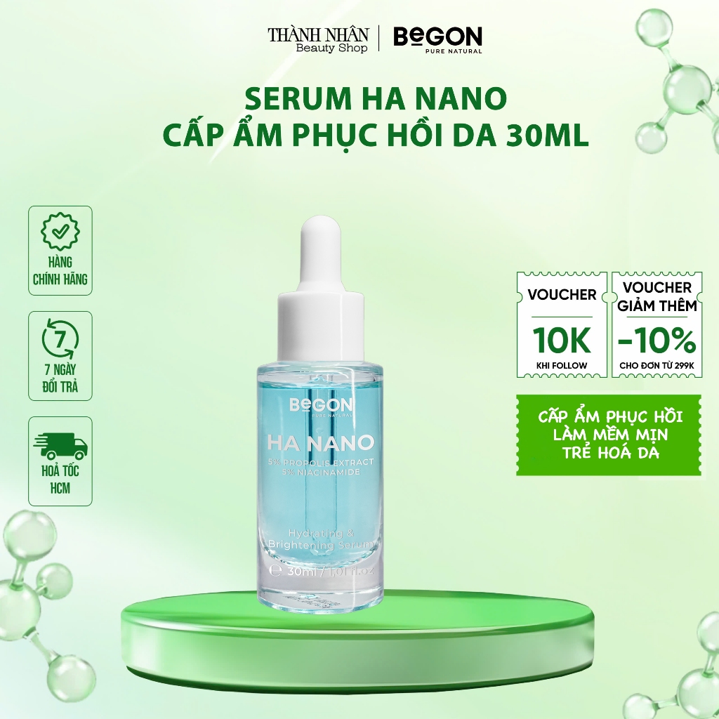 Serum HA Nano 30ml | Dưỡng Ẩm S.âu, Hỗ Trợ Phục Hồi Da & Thu Nhỏ Lỗ Chân Lông với 5% Niacinamide ...