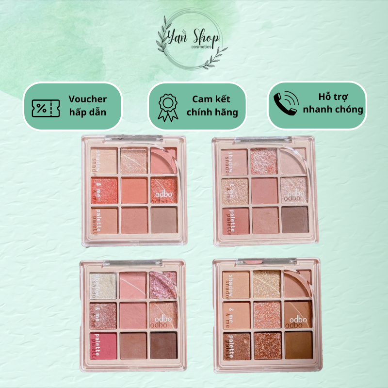Bảng Phấn Mắt Odbo 9 Ô Shadow Me Vỏ Hồng Palette Odbo Cosmetics ...