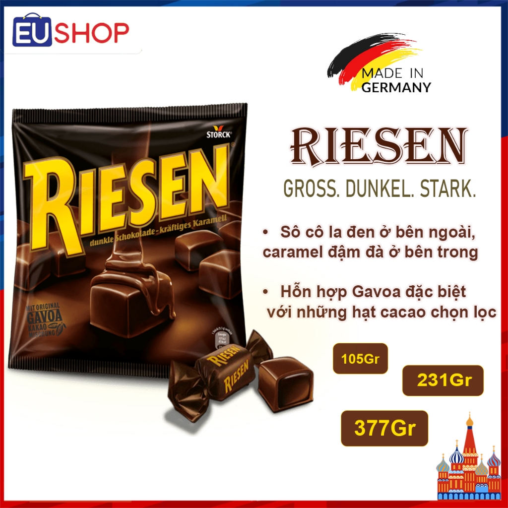 Socola đen nhân mềm Chewy Toffee Riesen | Shopee Việt Nam