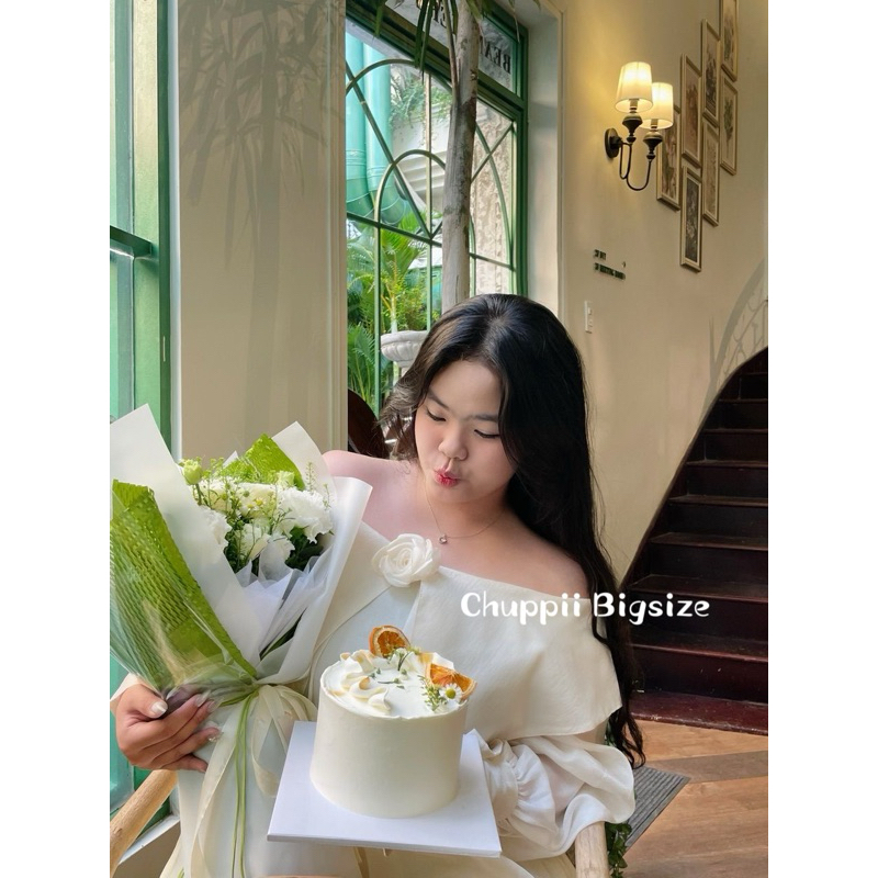 [ CHUPPII BIGSIZE ] ĐẦM TRỄ VAI VẠT NHỌN BIGSIZE | Shopee Việt Nam